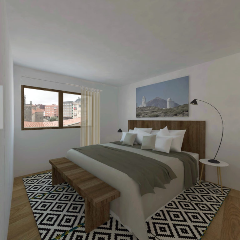 Render dormitorio - Arquitecnia Estudio